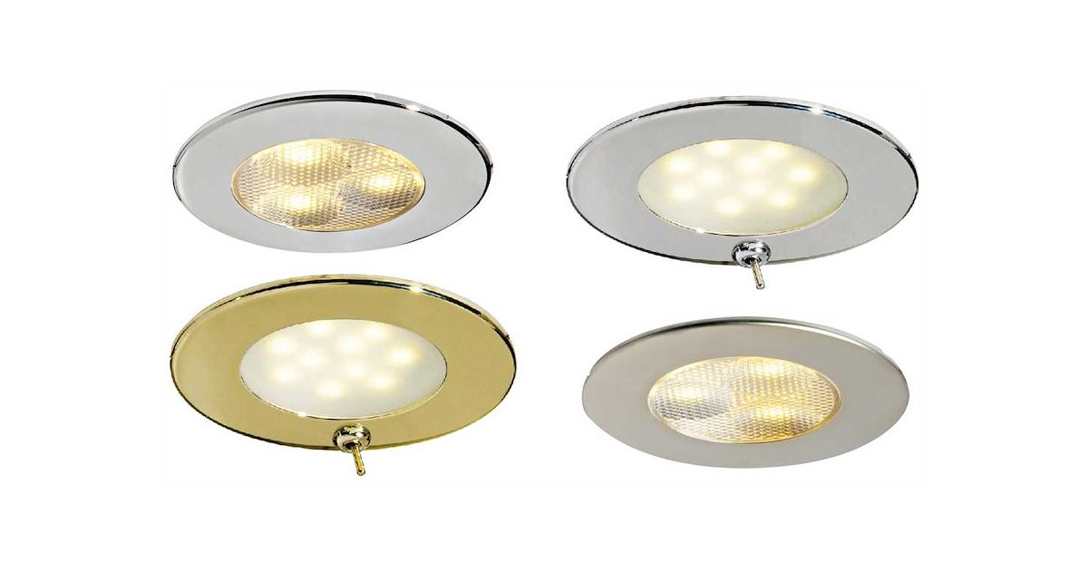 Faretto stagno a Led o alogeno in acciaio inox Atria | Plafoniere ...