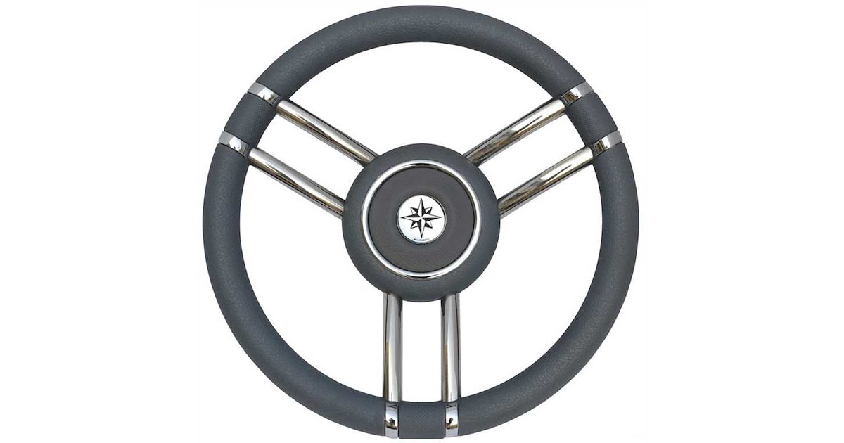 Volante barca versione Apollo - Grigio | Volanti ed accessori / Volante ...