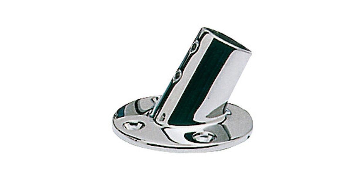 Basetta tonda in acciaio inox da fusione 60° 25 mm | Accessori per ...