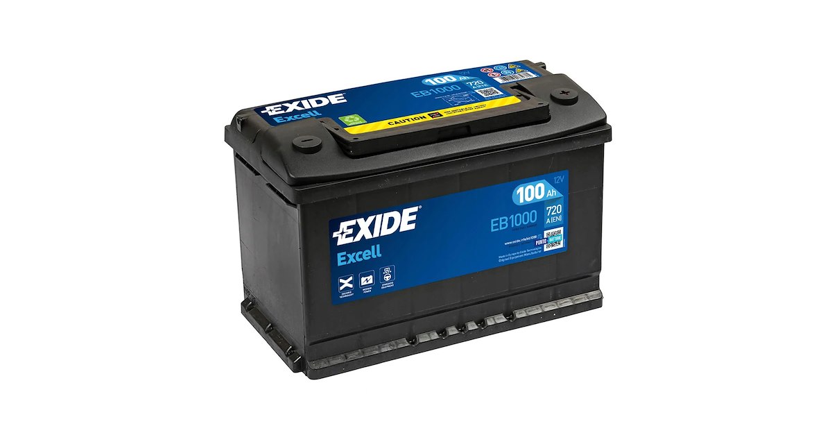 Batteria EXIDE Excell - EB1000 - 100 Amper - in vendita | Batterie ed ...