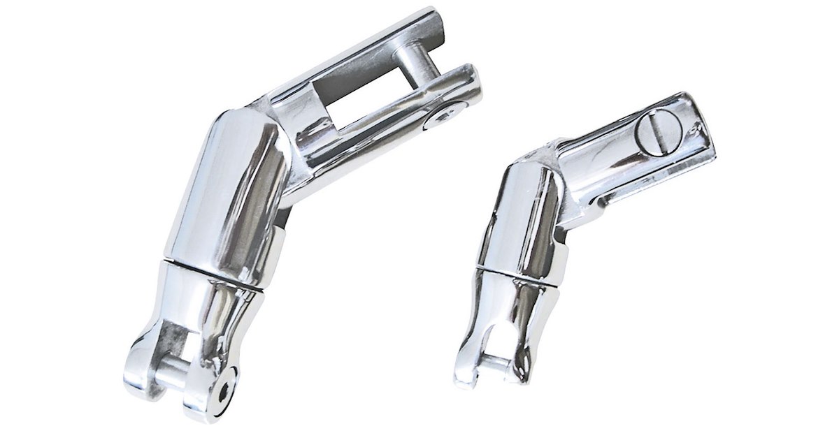 Giunto doppio snodo salpa ancora in acciaio inox | Girelle e Giunti ...