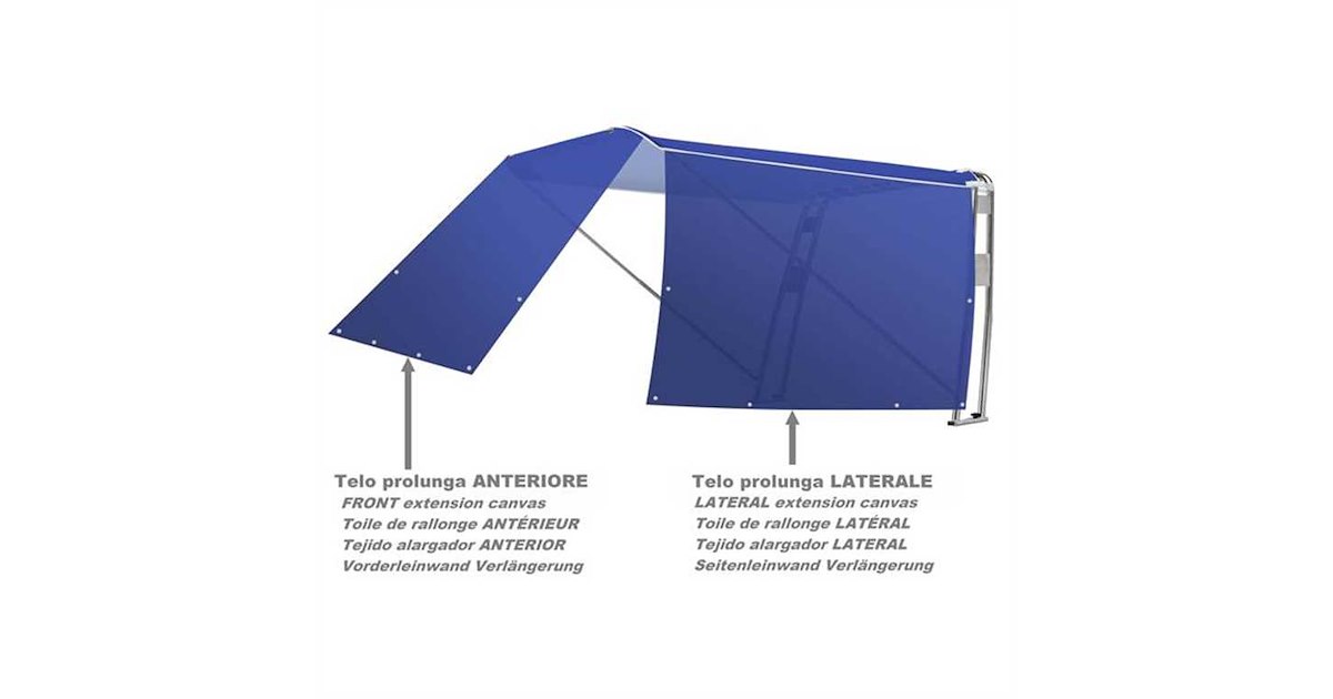 Telo prolunga anteriore tendalino Roll Bar in vendita | Capottine e ...