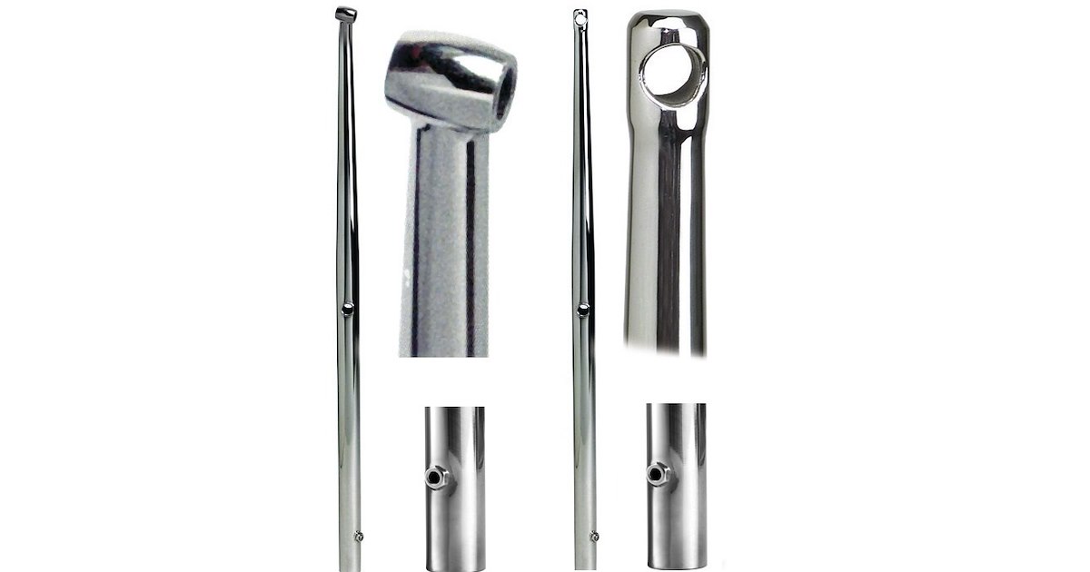Candeliere per basetta maschio | Tientibene e Tubo inox / Candeliere ...